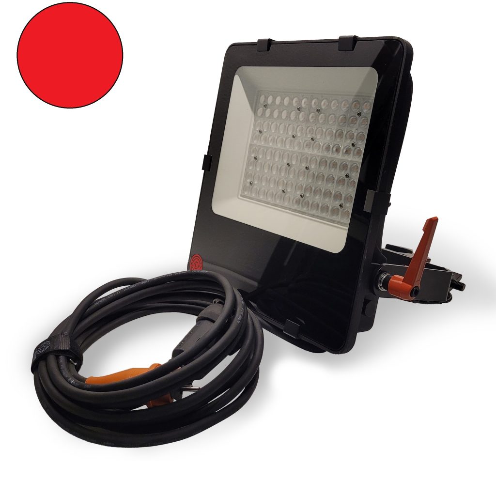 Floodlight LED 150 watt ROOD – Prikkabelverhuur.nl